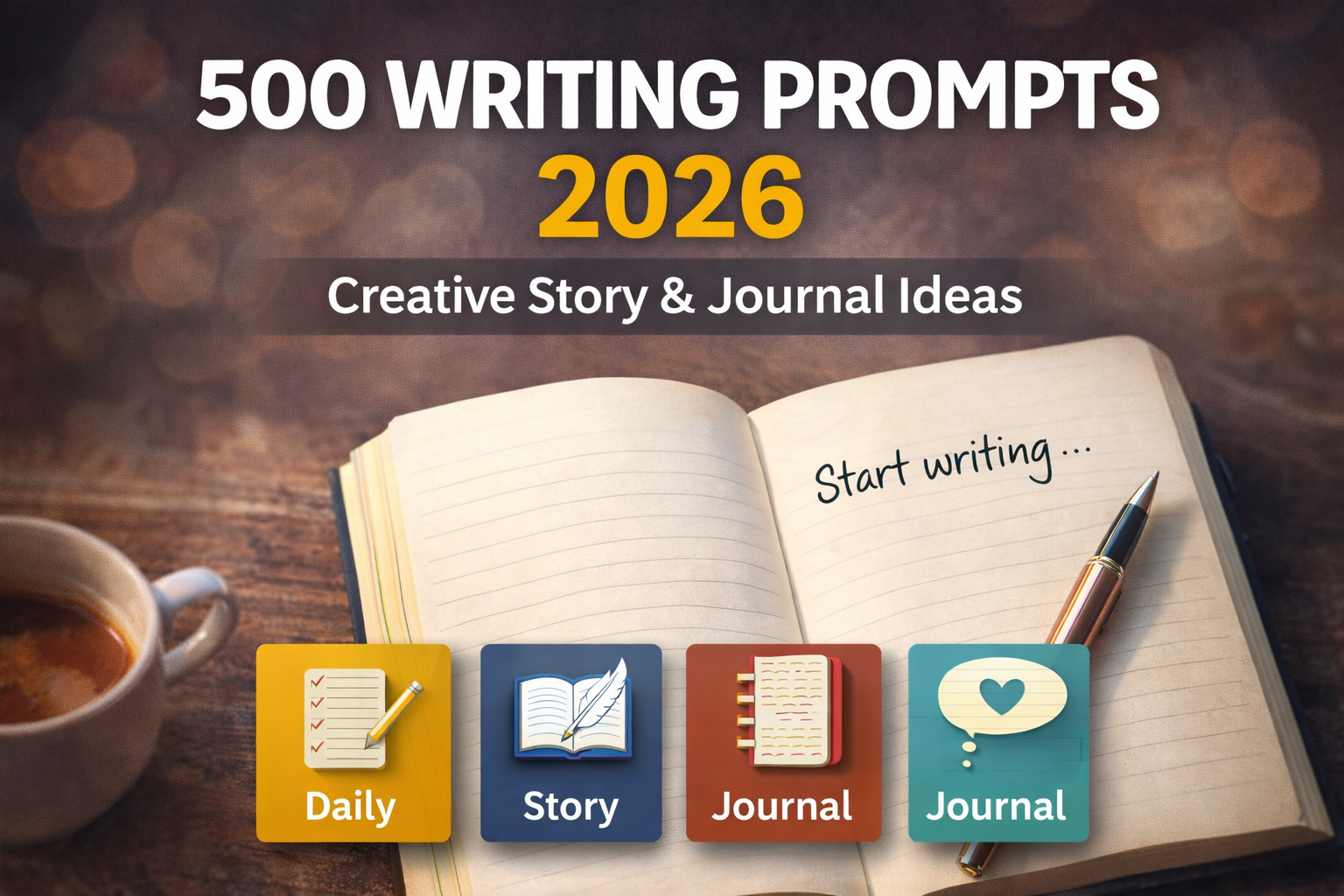 400 Writing Prompts 2026 – Creative Ideas For Daily Writing